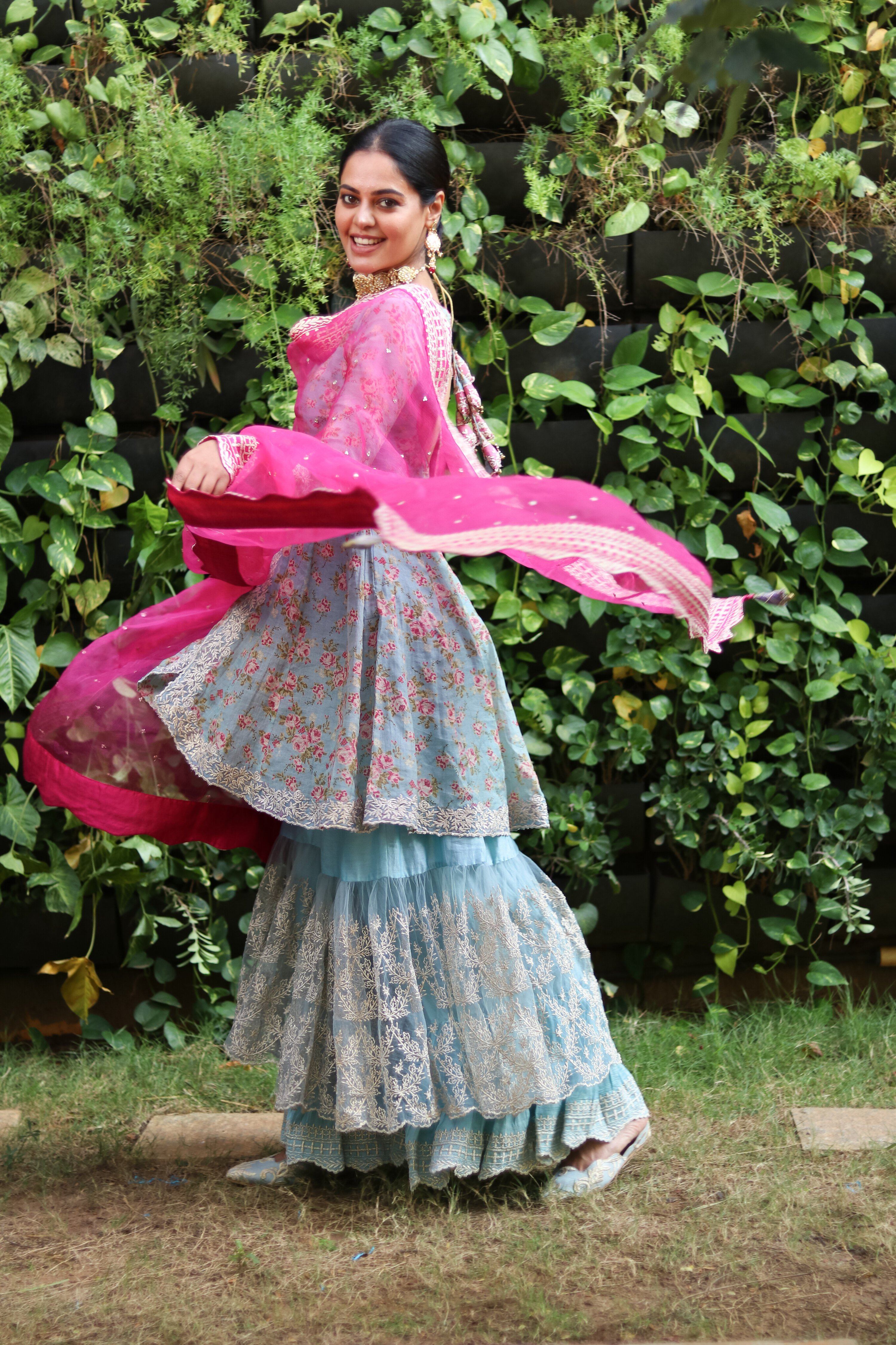 GULbagh- peplum, sharara & dupatta – Naaz By Noor