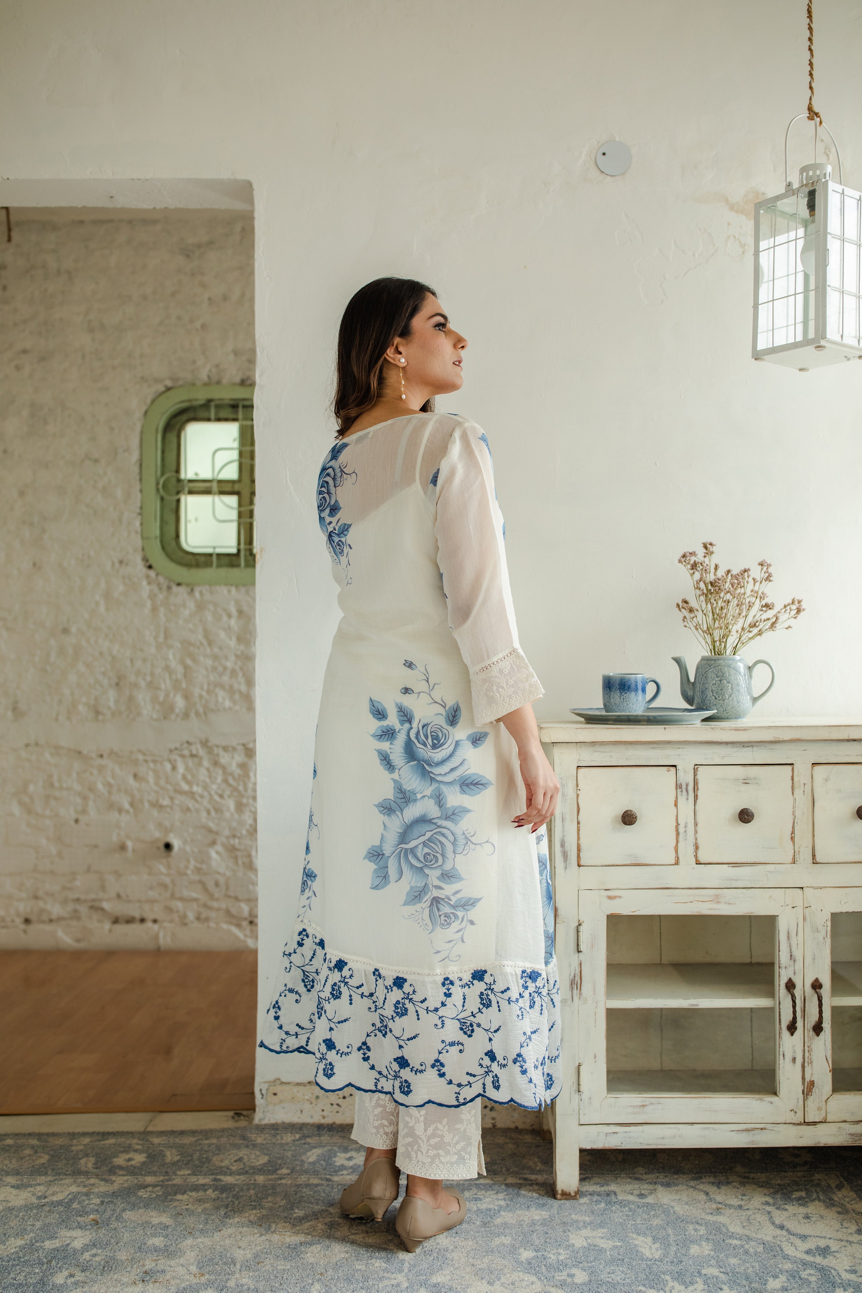 Meethi Reet Gori Si Mithas - set of 2 - kurta and pant – Naaz By Noor