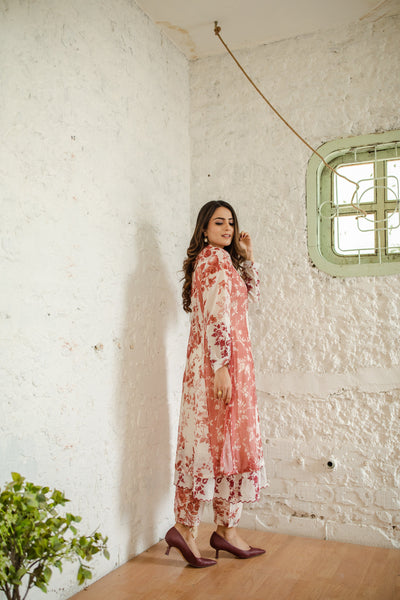 Meethi Reet Lal Mithas - set of 3 - kurta, pant and dupatta – Naaz By Noor