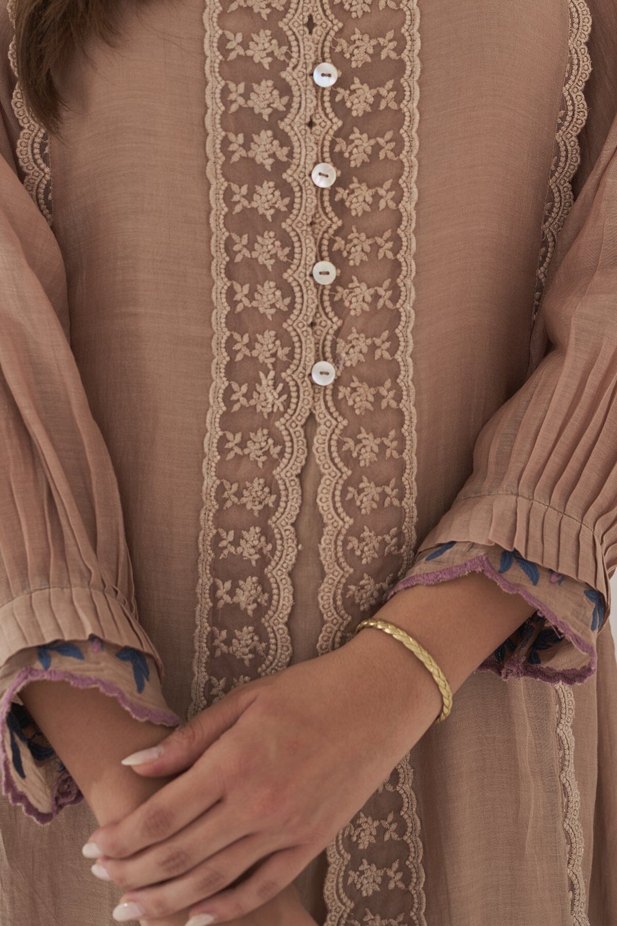 SHABANA BAANO- set of 3( kurta, pant & dupatta) - Naaz By Noor